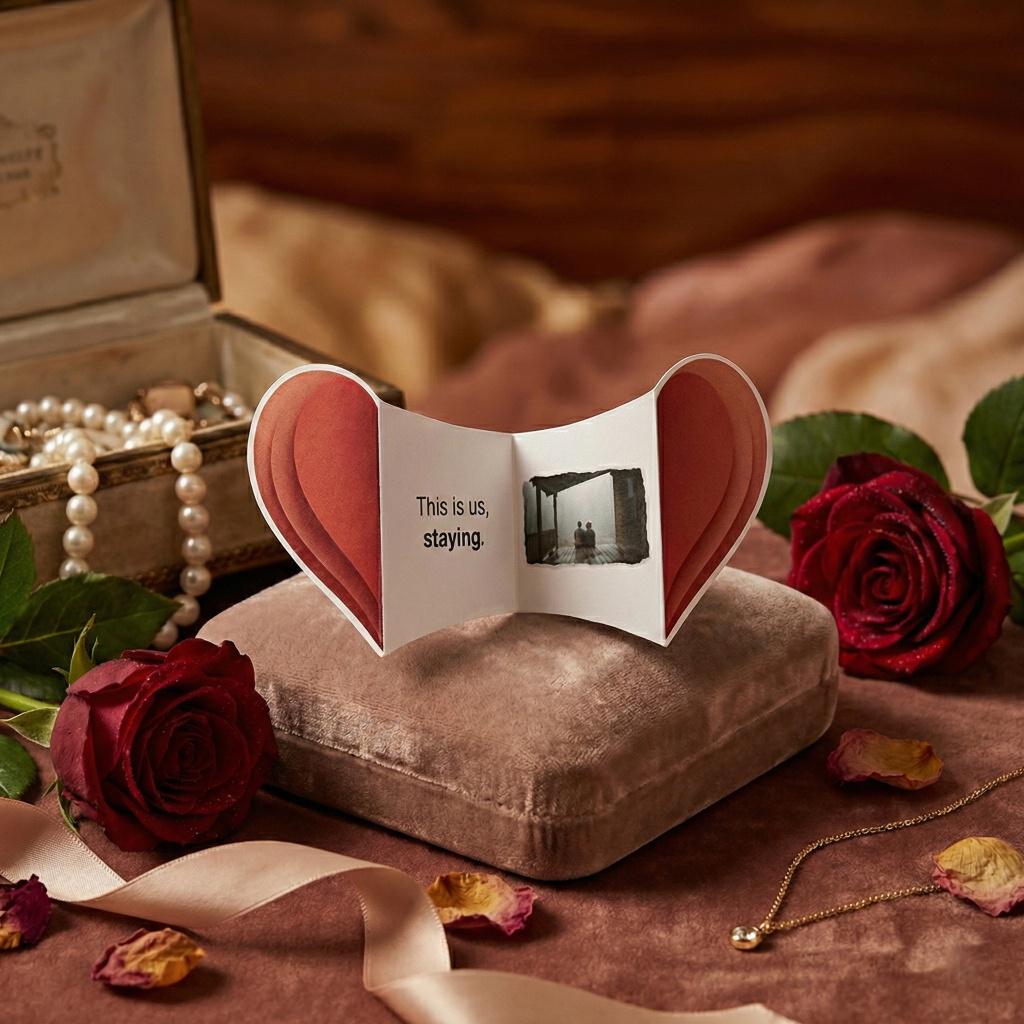 Printable Love Notes PDF – Folded Heart Romantic Gift for Valentine’s ...