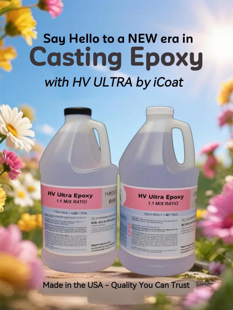 Icoat HV Ultra Casting Epoxy Resin, Bubble-free, Flower Preservation ...
