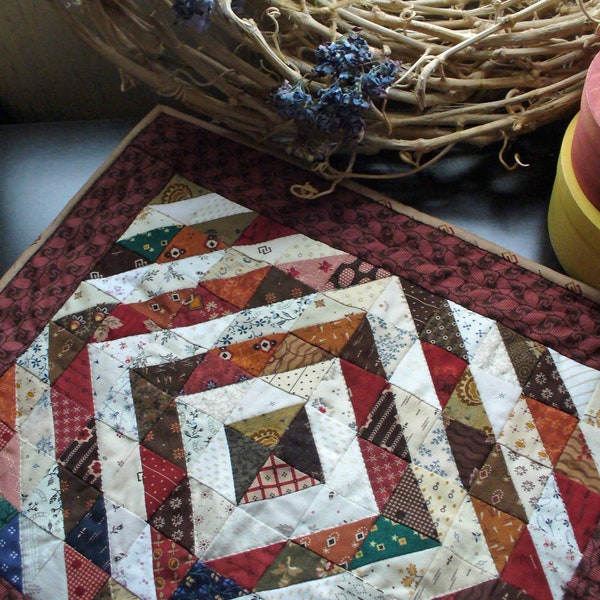 Primitive Quilt - Etsy