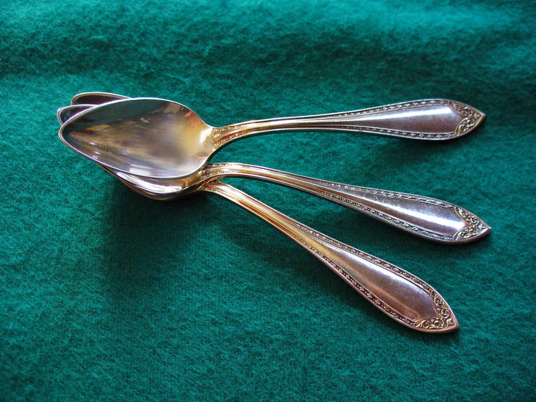 Vintage Sheraton Silverplate Demitasse Spoons - Community Silver Trio ...