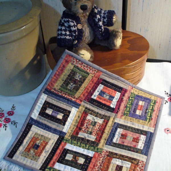 Primitive Quilt - Etsy