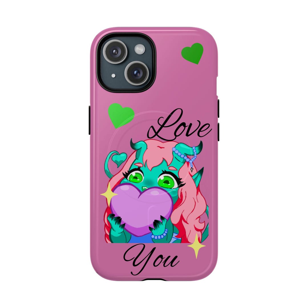 Cute Monster Heart Love You Phone Case | Tough Magnetic Case (succubus ...