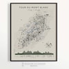 Dublin, Ireland Illustrated Map Print 24 Postal Codes Map of Dublin ...