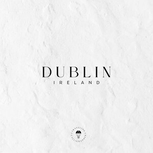 Dublin, Ireland Illustrated Map Print - 24 Postal Codes - Map of Dublin ...