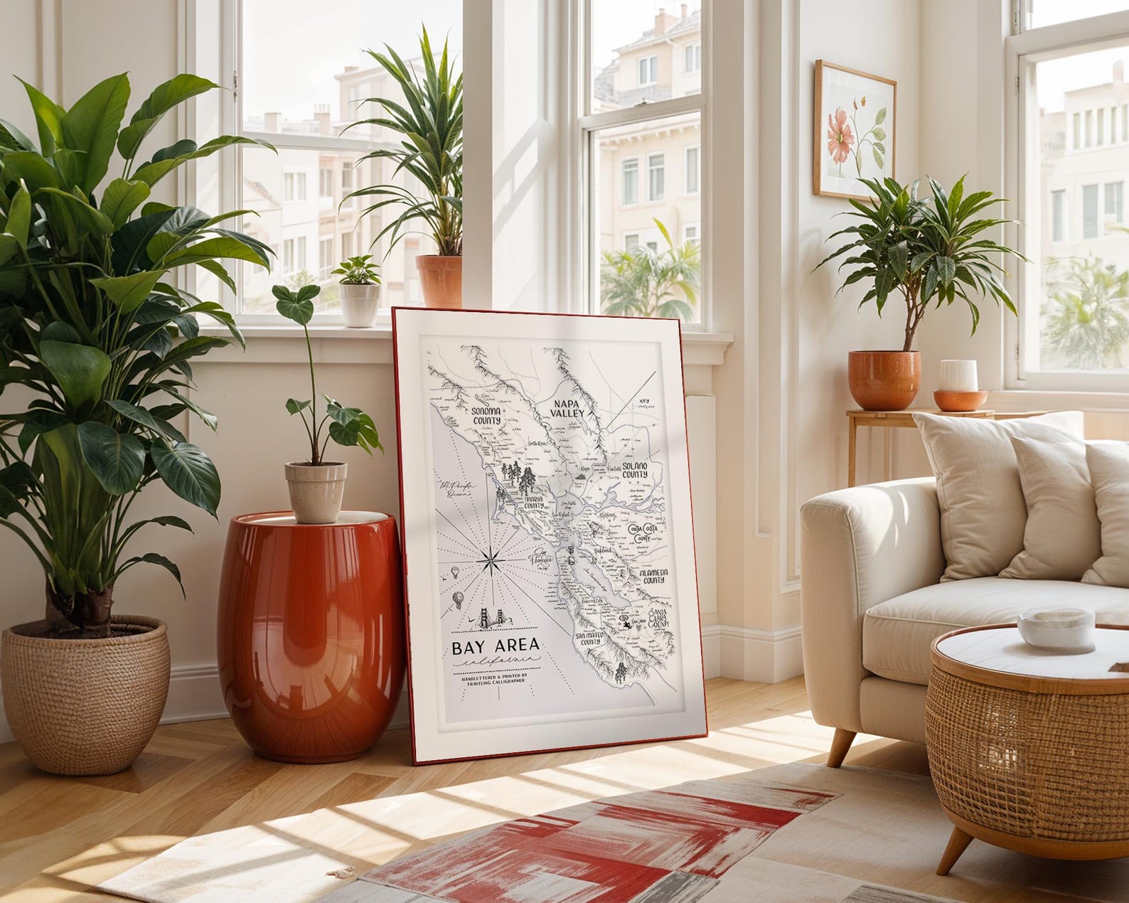 Bay Area Map Print - Yay Area - San Francisco Map - San Jose - Map of ...