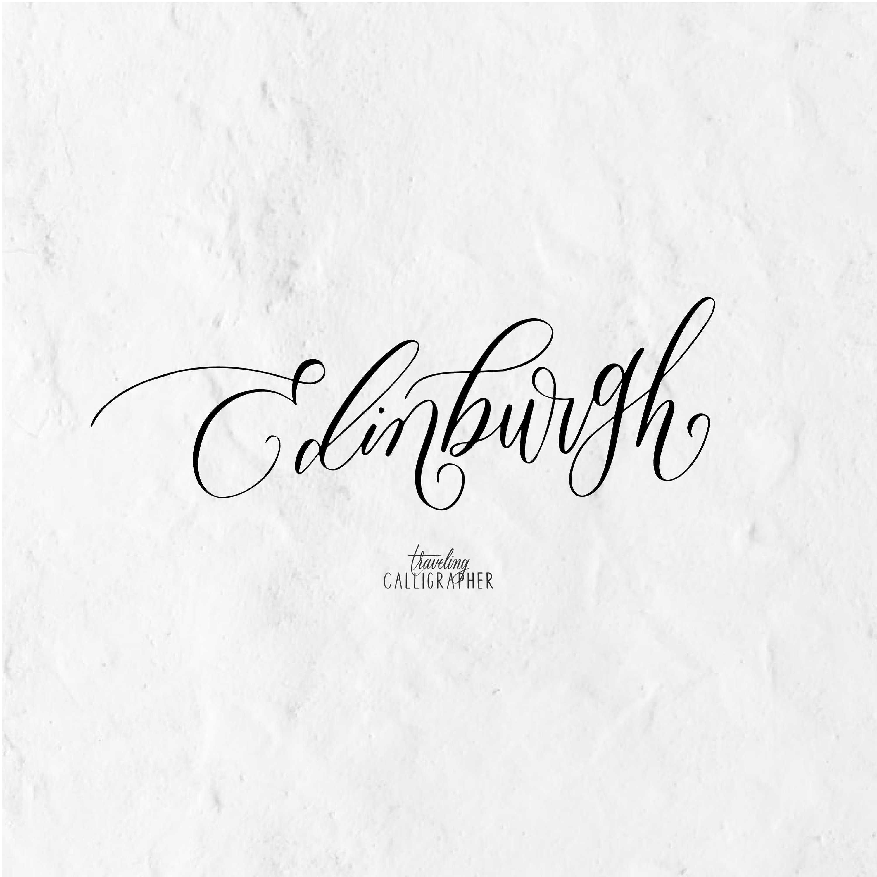 Edinburgh, Scotland Neighborhood Map Print - Handlettered - Map of ...