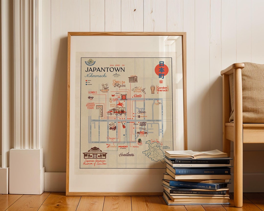 Japantown (san Jose, CA) Jtown Map - 2024 - Etsy