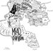 Sacramento, CA Neighborhood Map Print - Hand Lettered - Map of ...