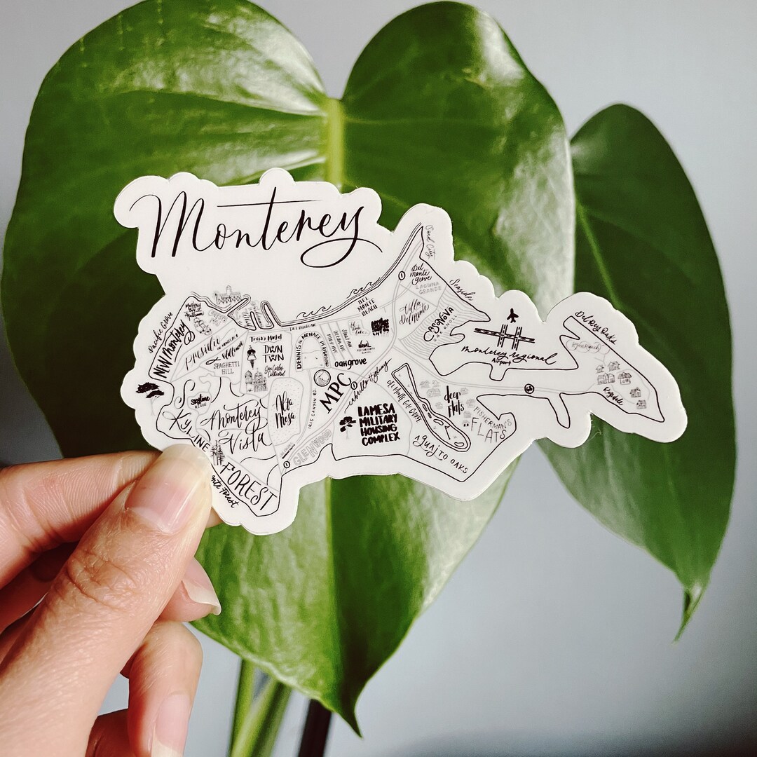 Monterey Sticker | Die-cut Water Bottle, Window, Skateboard, Car, Wall ...