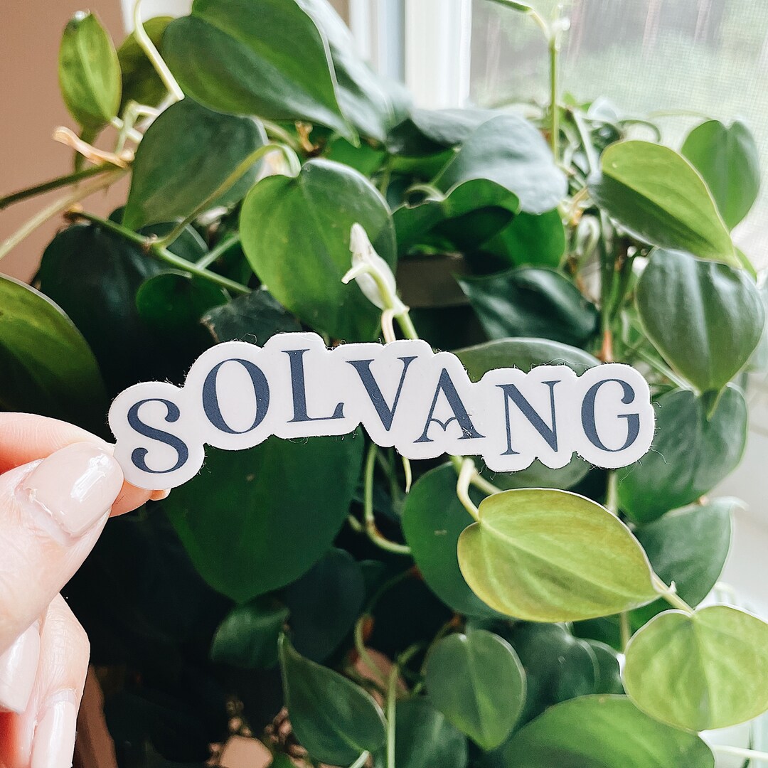 Solvang Font Sticker | Die-cut Water Bottle, Window, Skateboard, Car ...