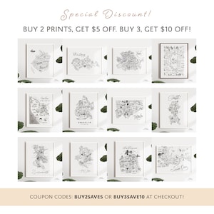 The North Pole Map - North Pole Art, Christmas Art, Unique Maps, Map of ...