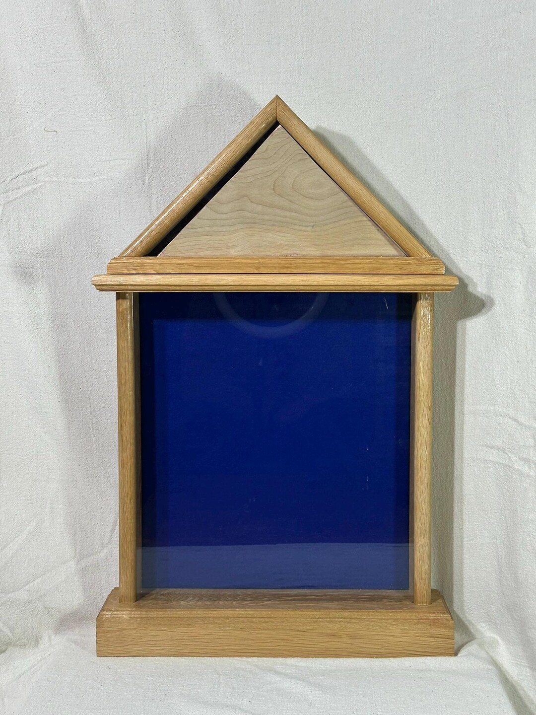 Military Retirement Shadow Box "white Oak" - Etsy