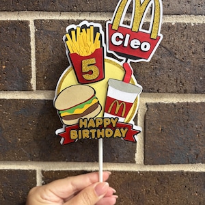 Mcdonald's Cake Topper - Etsy