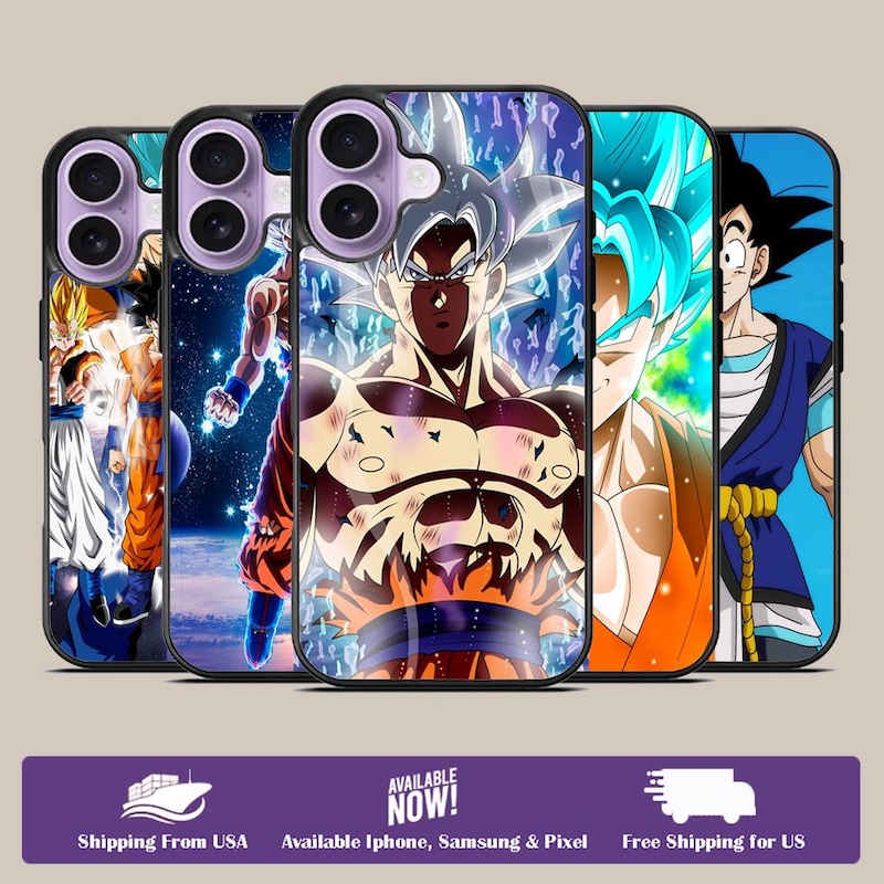 Goku Anime Phone Case - Etsy