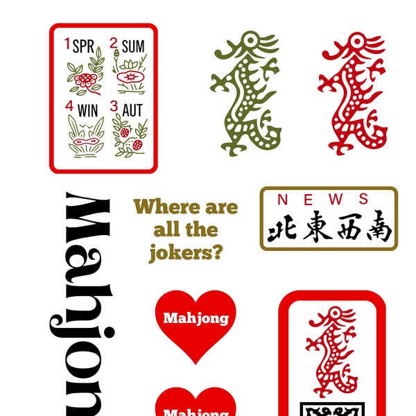 Mahjong Party Favors - Etsy
