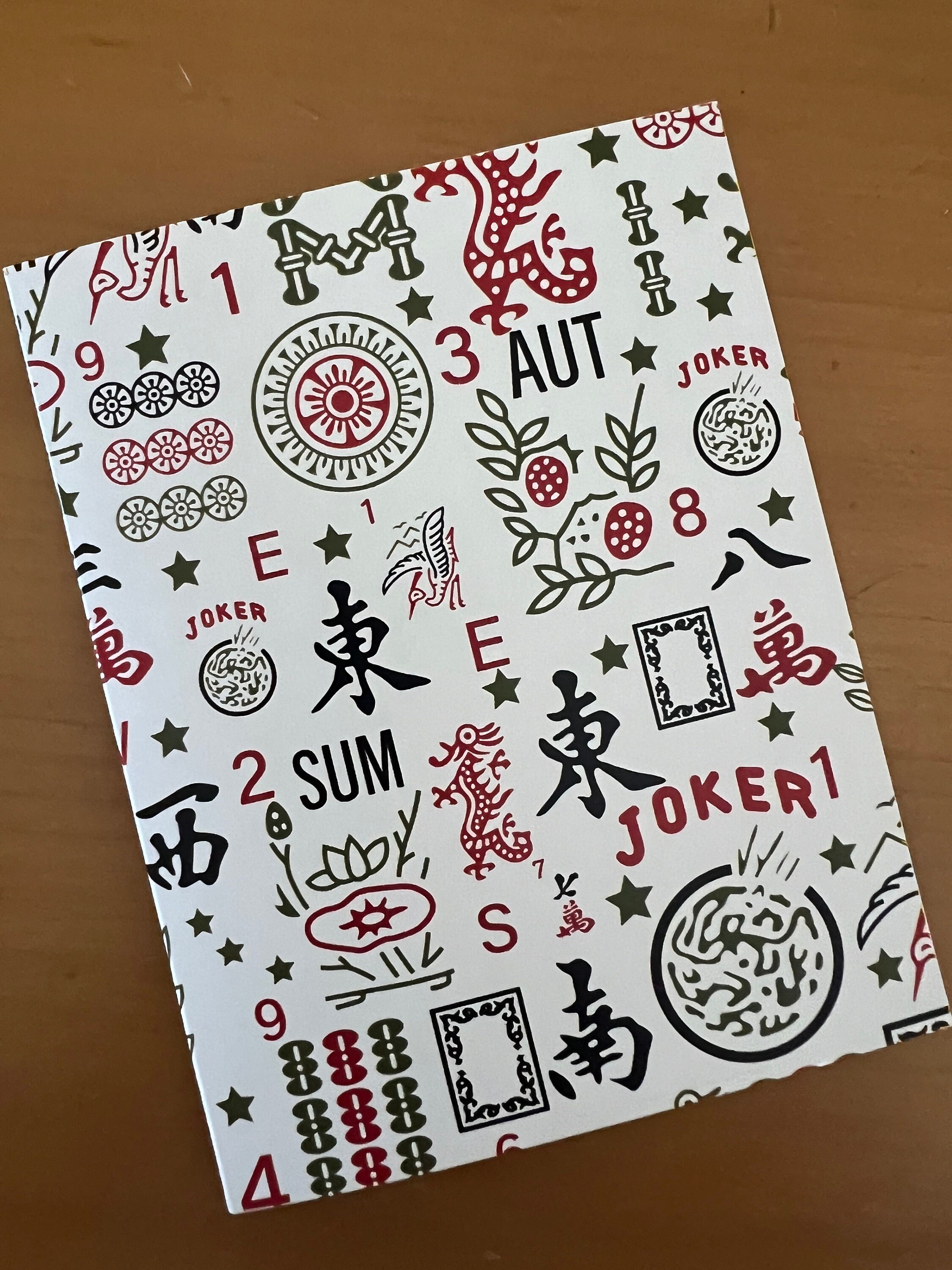 Mahjong Gift, Notecards Set of 8 With Envelopes Mah Jongg Greeting Card ...