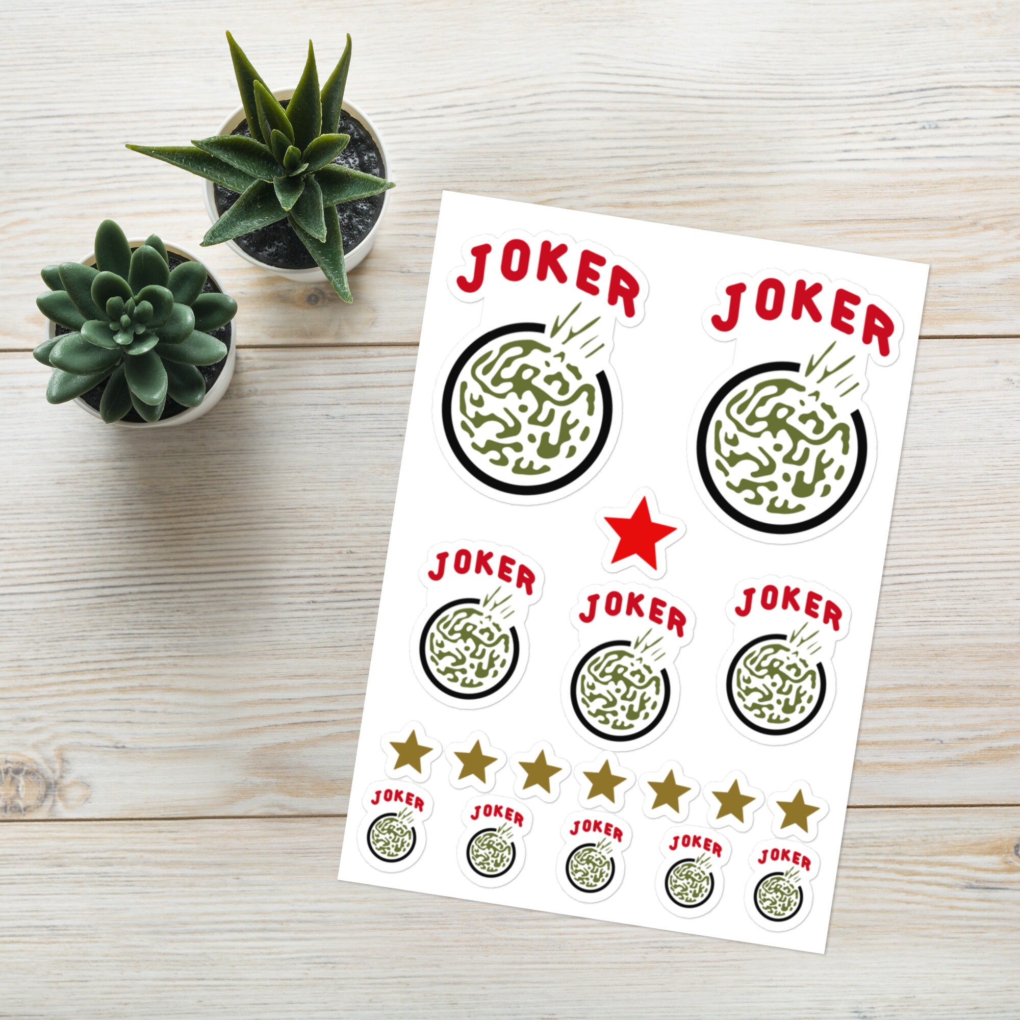 Mahjong Joker Stickers Scrapbooking Party Decoration Favors Mah Jongg ...
