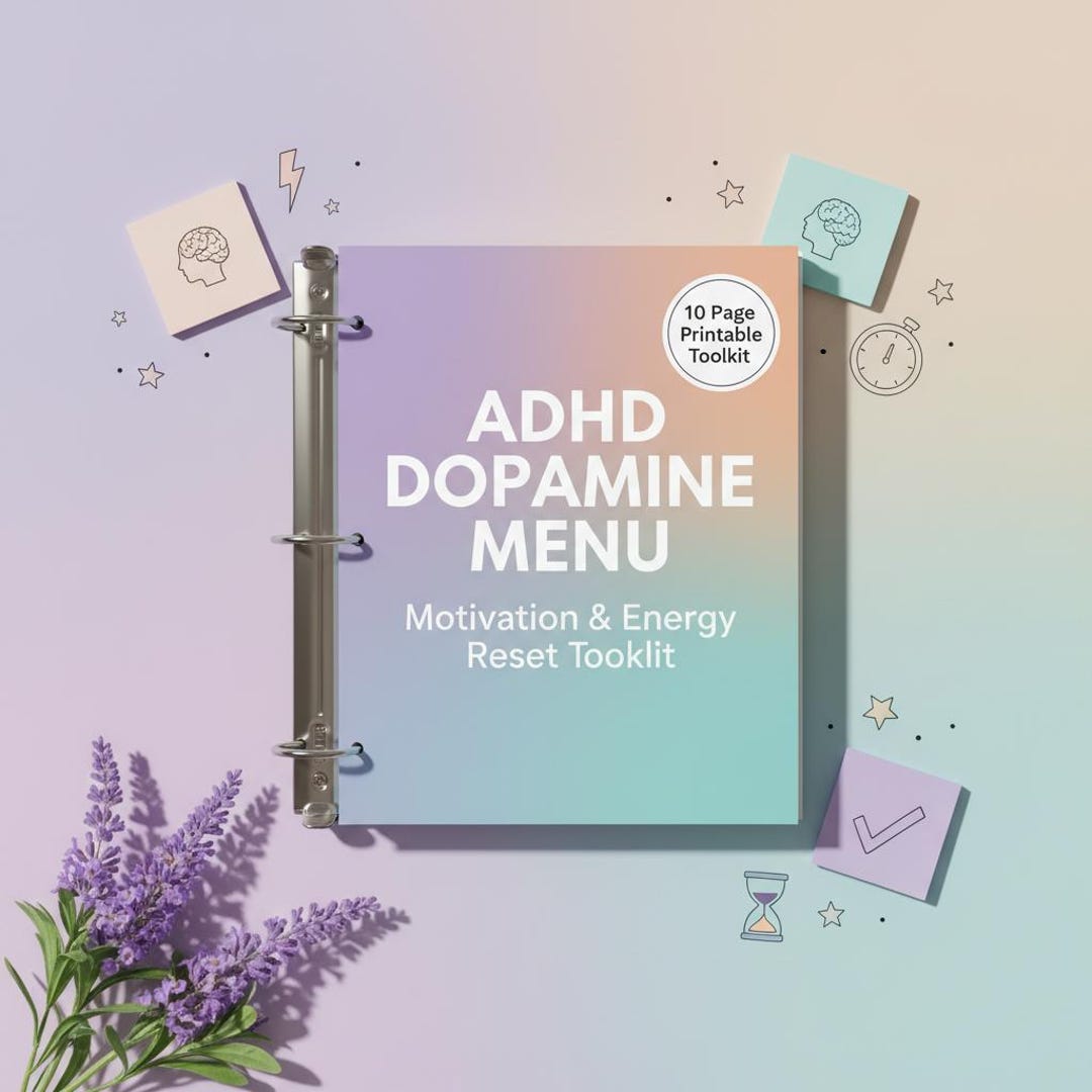 ADHD Dopamine Menu Printable | ADHD Motivation & Energy Reset Toolkit ...