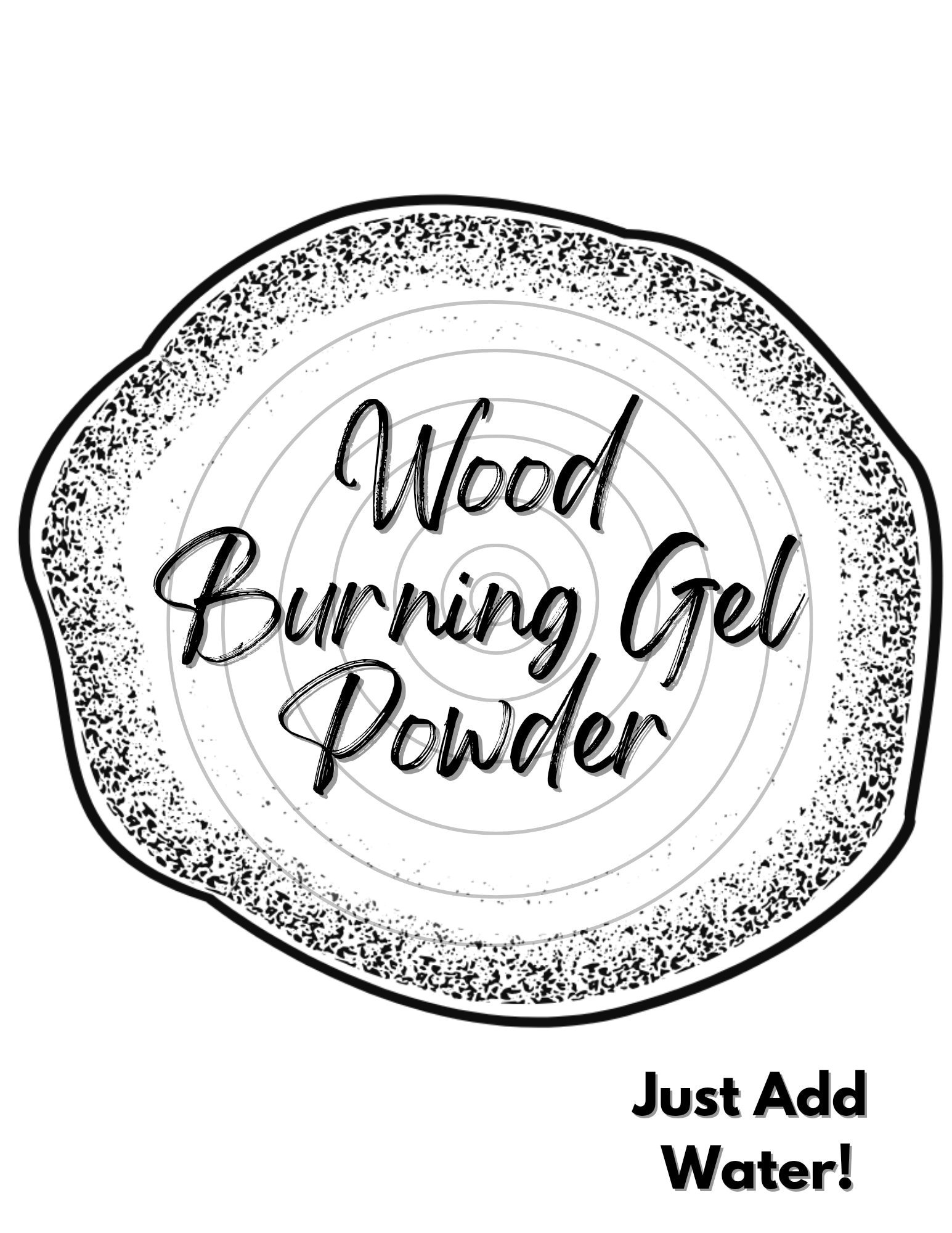 Wood Burning Gel Powder, Burn Designs in Wood 4 Oz Heat Gun Needed ...