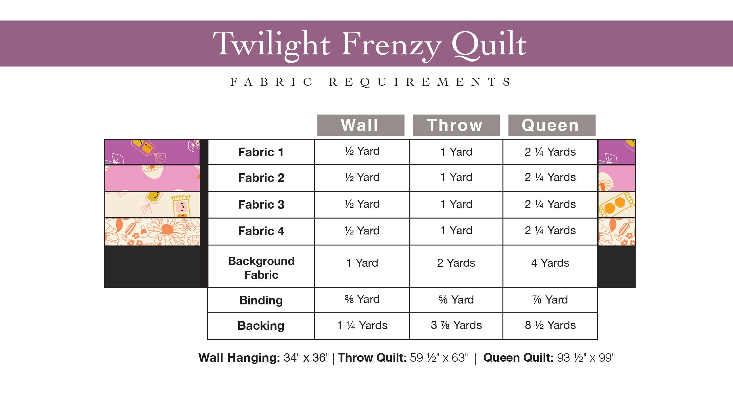 Twilight Frenzy Quilt Pattern - Digital Pattern - Etsy