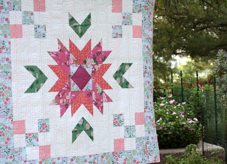 Garden Star Two Quilt Pattern - Digital Pattern - Etsy