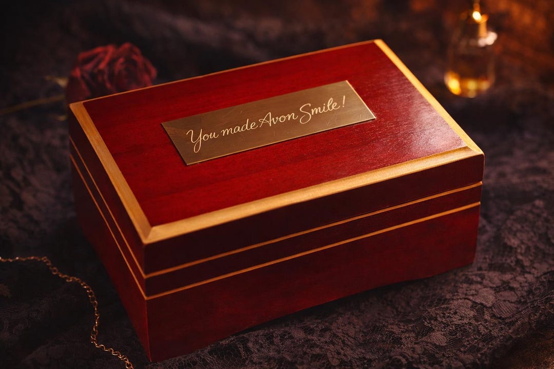 Avon Red Music Box Jewelry Box • Made in Japan - Etsy