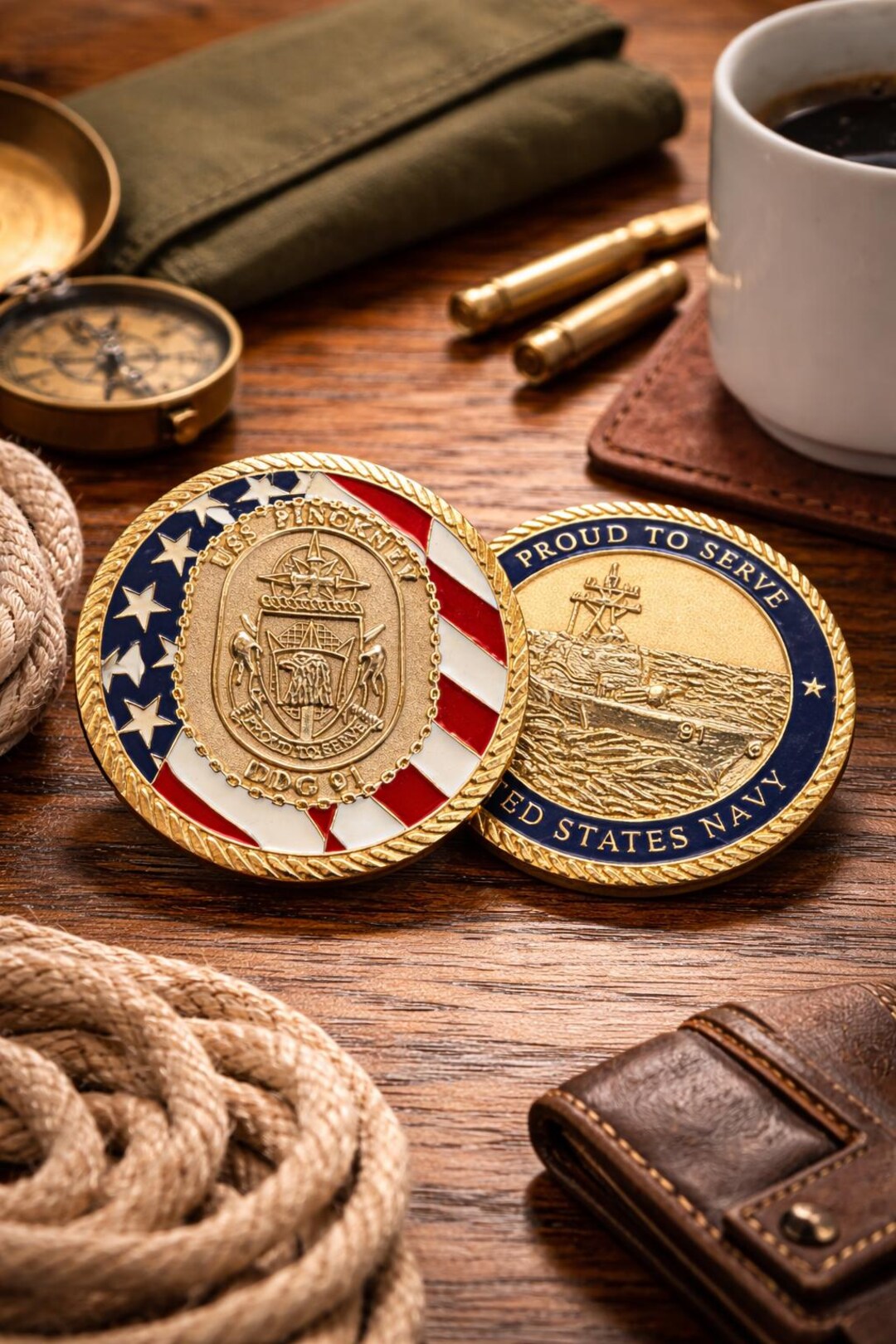 USS Pinckney DDG-91 Navy Challenge Coin Military Keepsake - Etsy