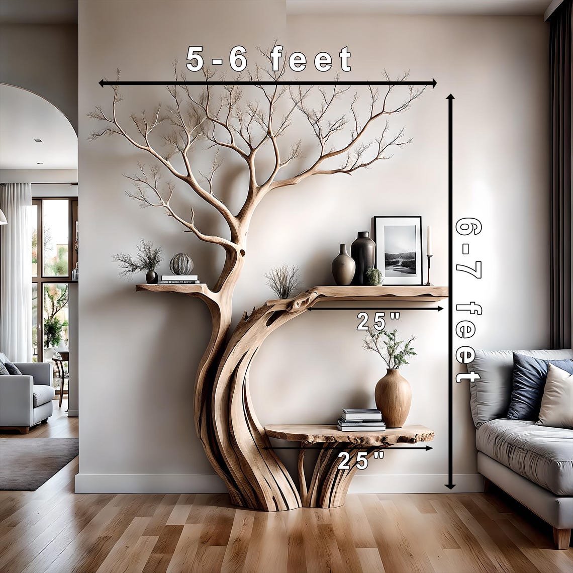 Tree Branch Style Wooden Bookshelf Unique, Novel and Suitable for Any ...