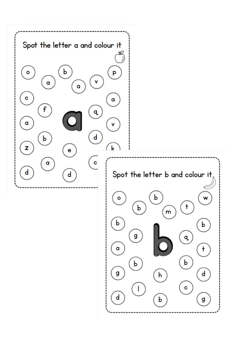 26 Alphabet Coloring Pages, Preschool Coloring Page, Preschool ...