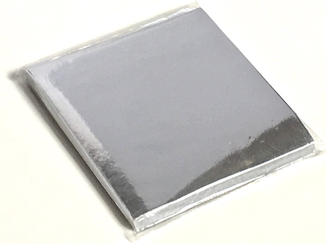 100 Silver Origami Paper Sheets 3 X 3 Inch Japanese Origami Paper Pack ...