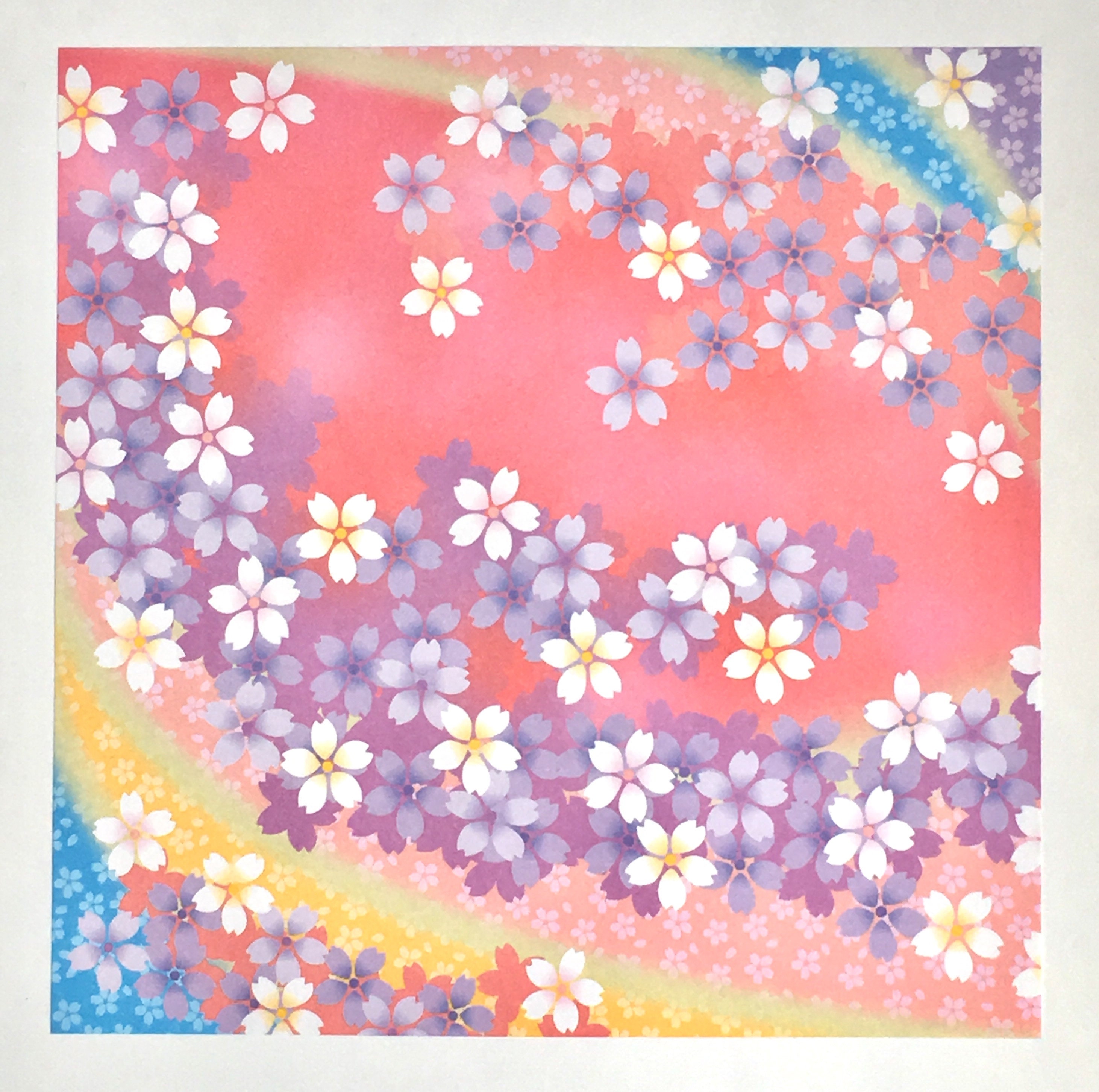 Miyabi Floral Origami Sheets Print Origami Papers 6 X 6 Inch Japanese ...
