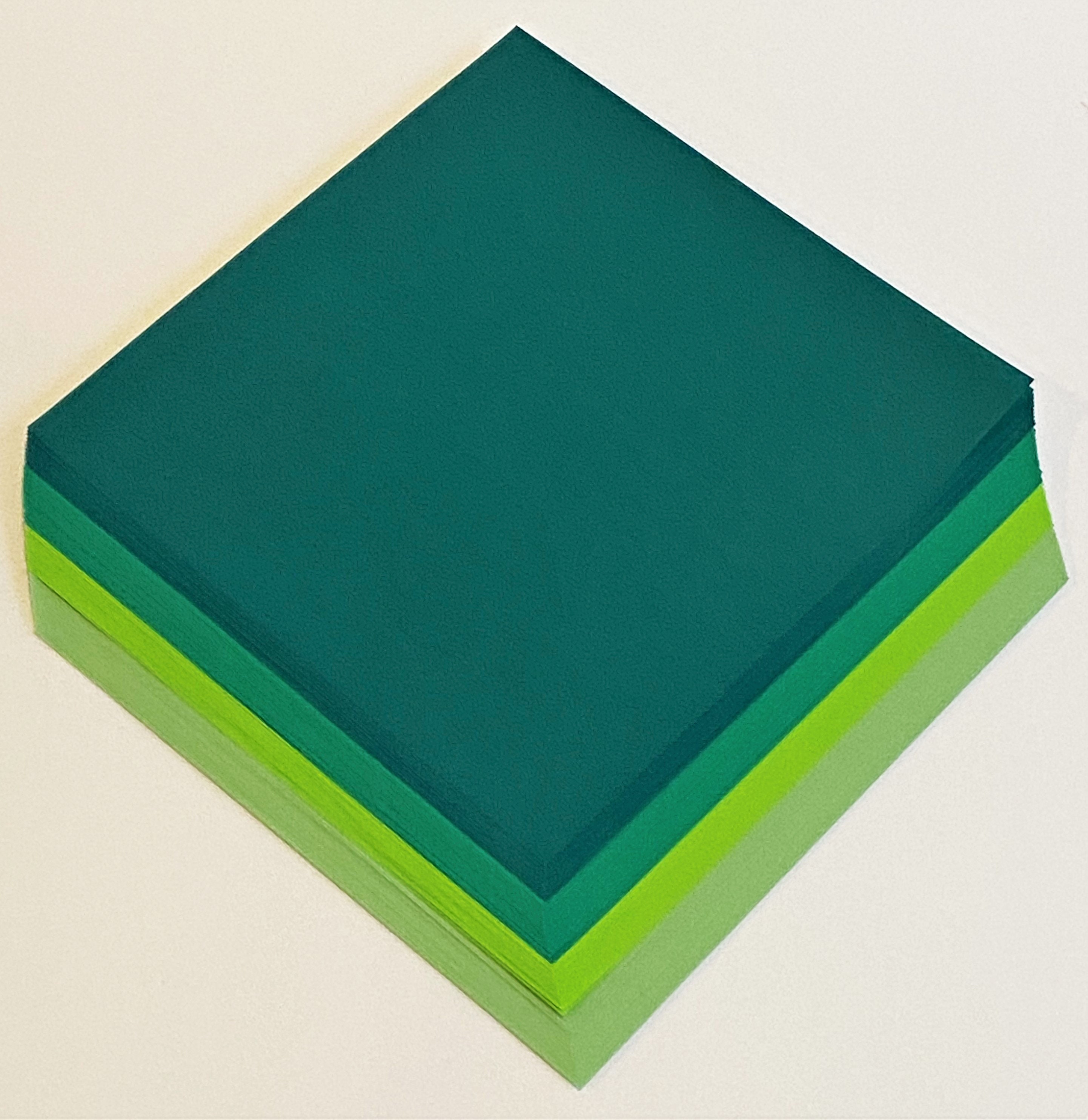 4 Shades of 50 Green Origami Paper Sheets Japanese Origami - Etsy