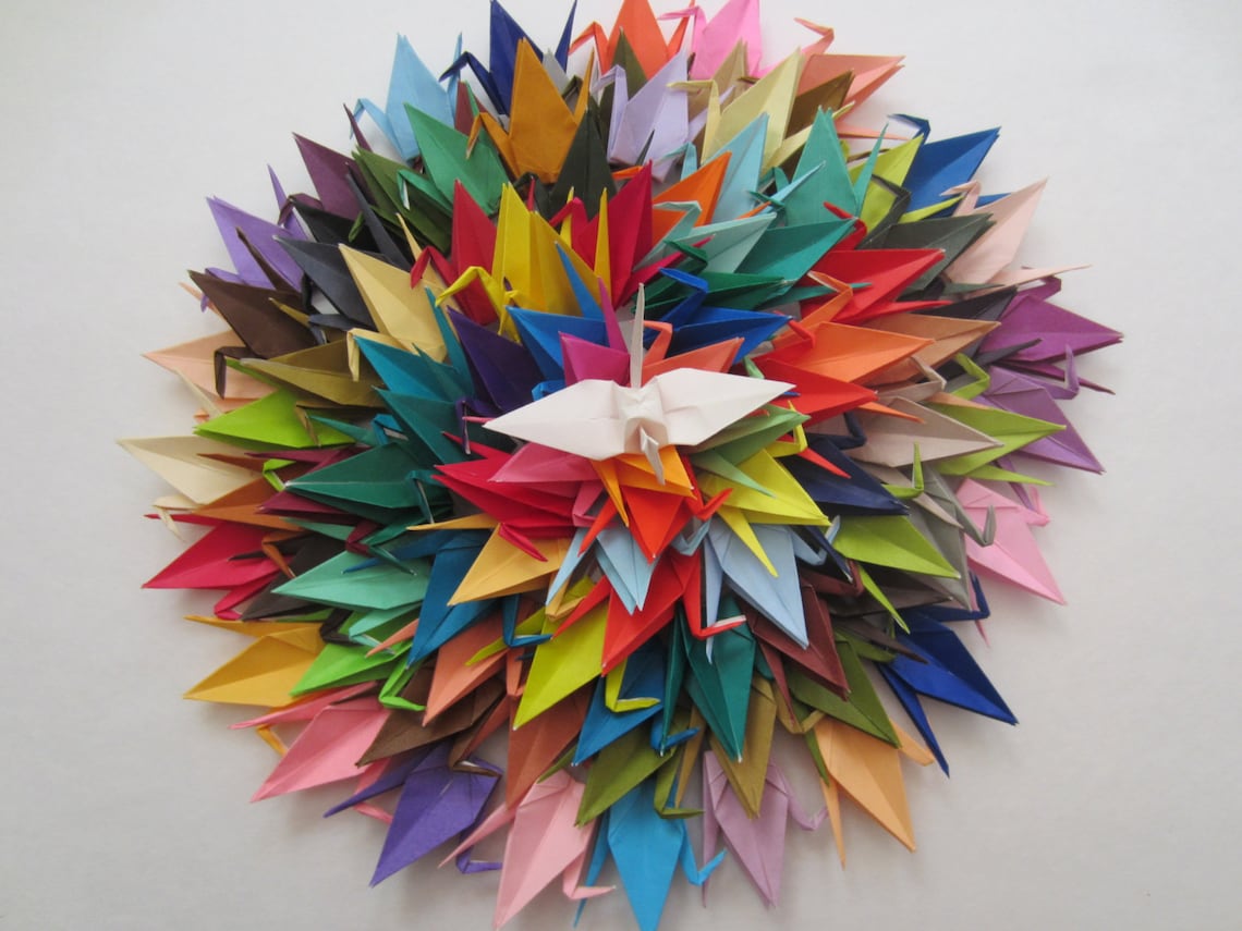 100 Large Origami Papers For100 Shades of Large Japanese Paper | Etsy