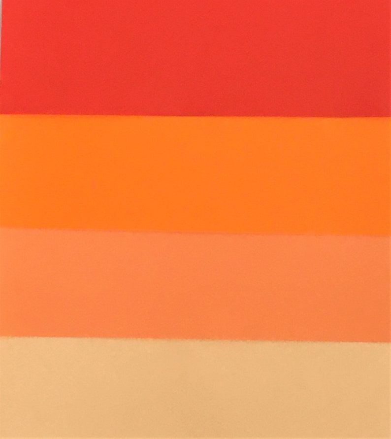 4 Shades of 50 Red Orange Origami Paper Sheets Japanese - Etsy