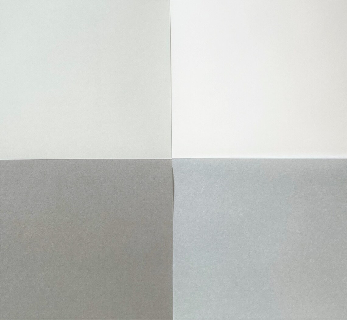 4 Shades of 50 Gray White Origami Paper Sheets Japanese - Etsy