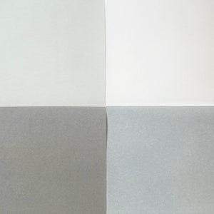 4 Shades of 50 Gray White Origami Paper Sheets Japanese Origami Paper ...