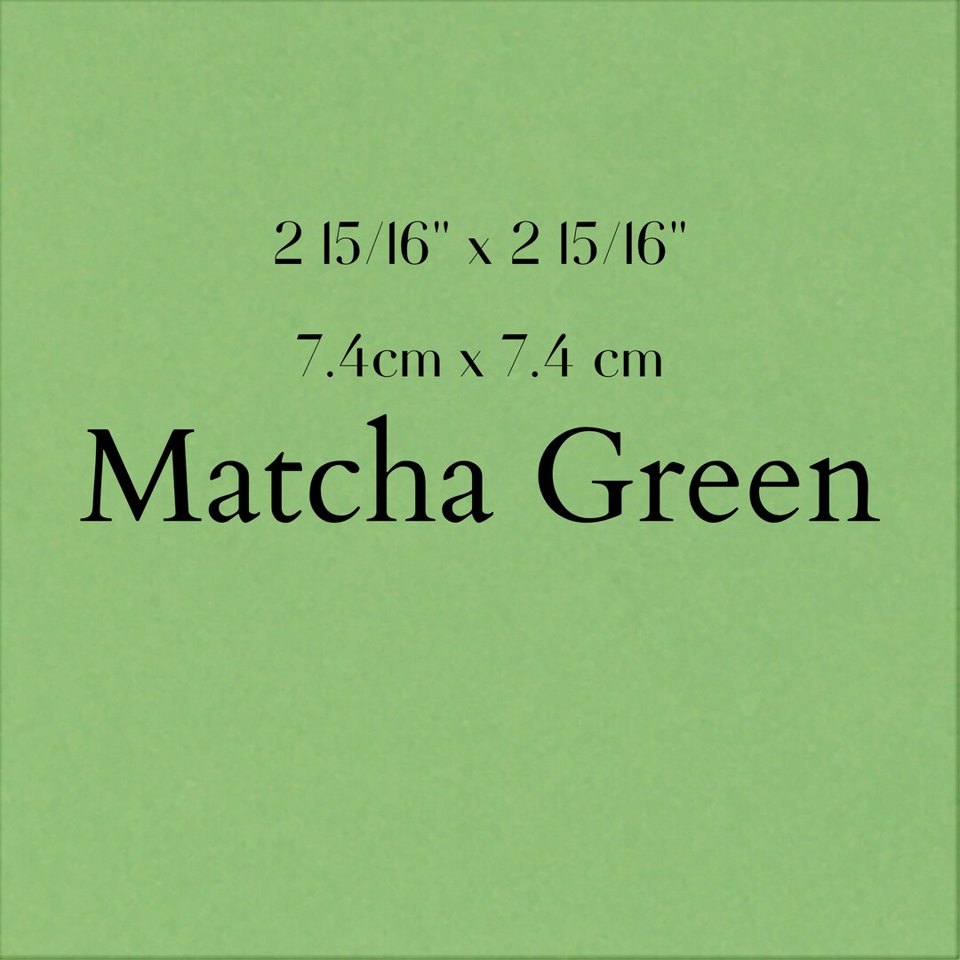 Small 3x3-inch Matcha Green Origami Paper Sheets Japanese Origami Paper ...