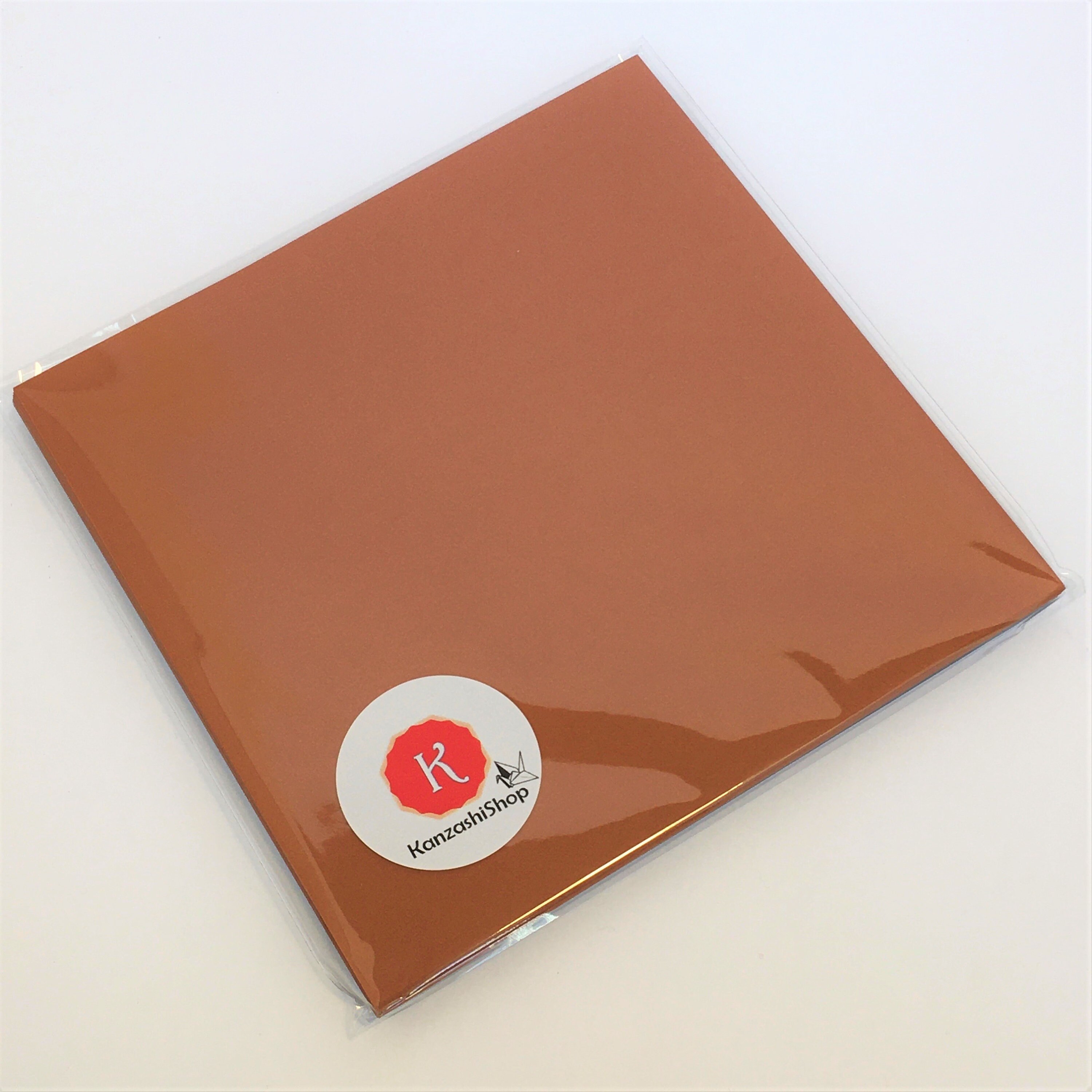 Copper Brown Origami Paper Sheets Japanese Origami Paper Pack Large ...
