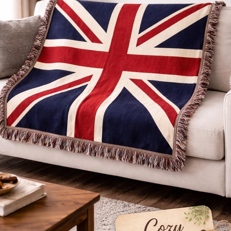 Union Jack Blanket - Etsy