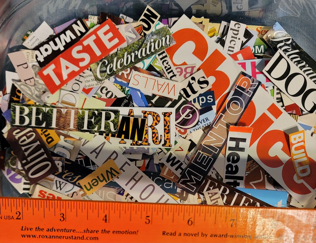 Cut Out Words 400-800 Actual Words No Digital, Vision Boards, Journals ...