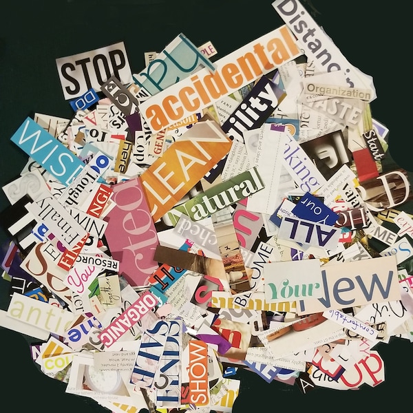 Magazine Cut Out Words - Etsy