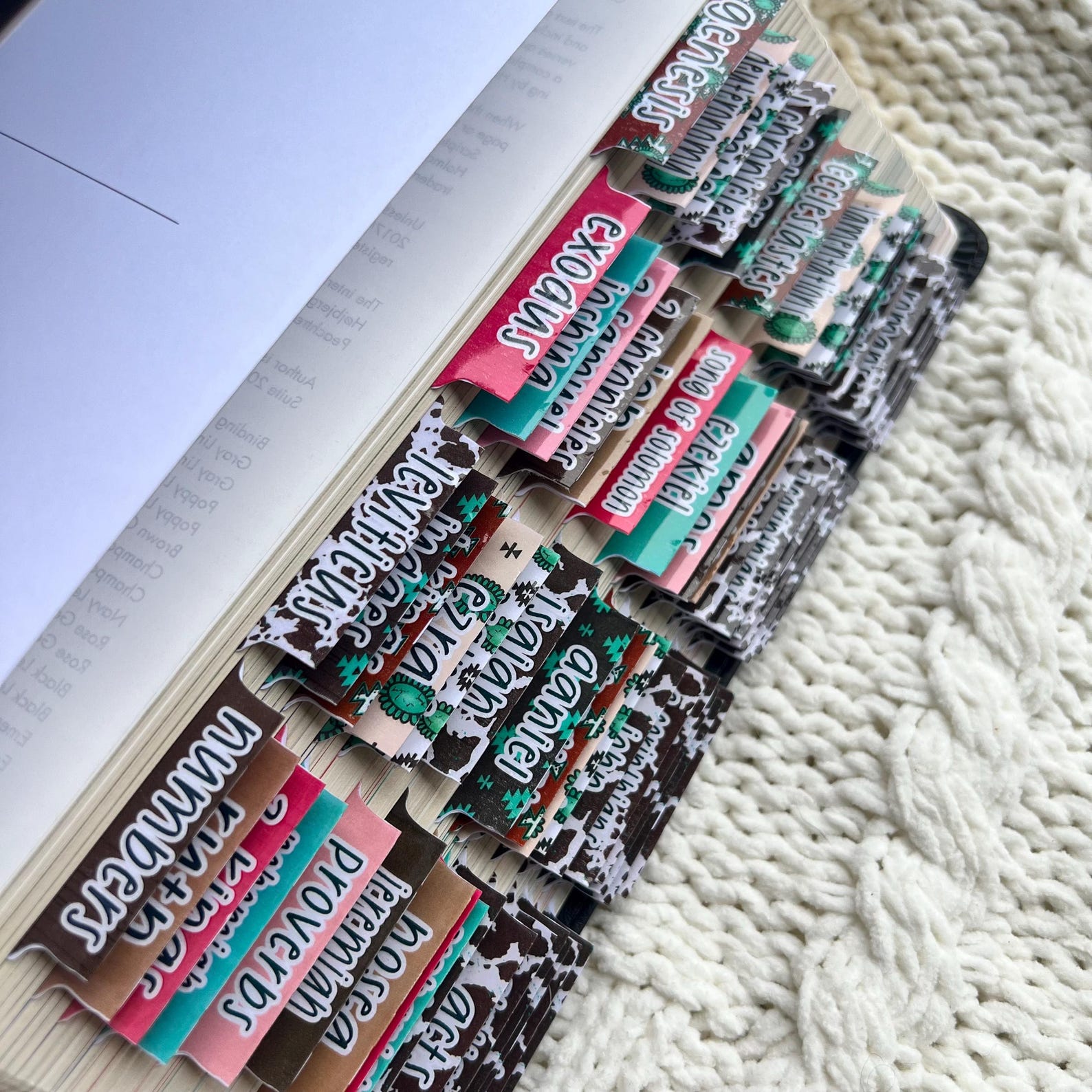 Plead the Blood Books of the Bible Tabs With Pretty Gifts for Christian ...