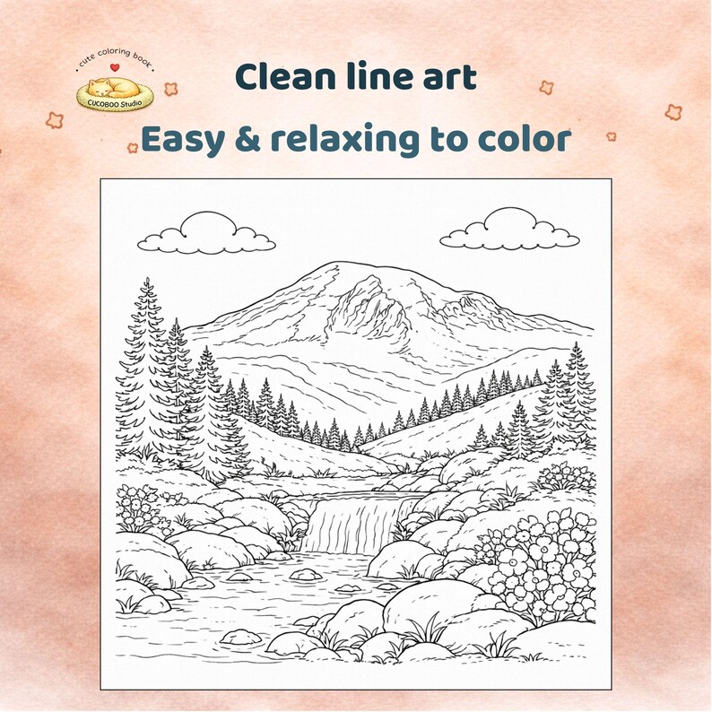 Cozy National Parks (part 2) - Printable Coloring Pages, America’s Most ...