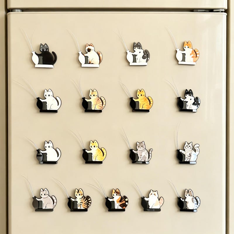 Cat Whisker Fridge Magnet - Etsy