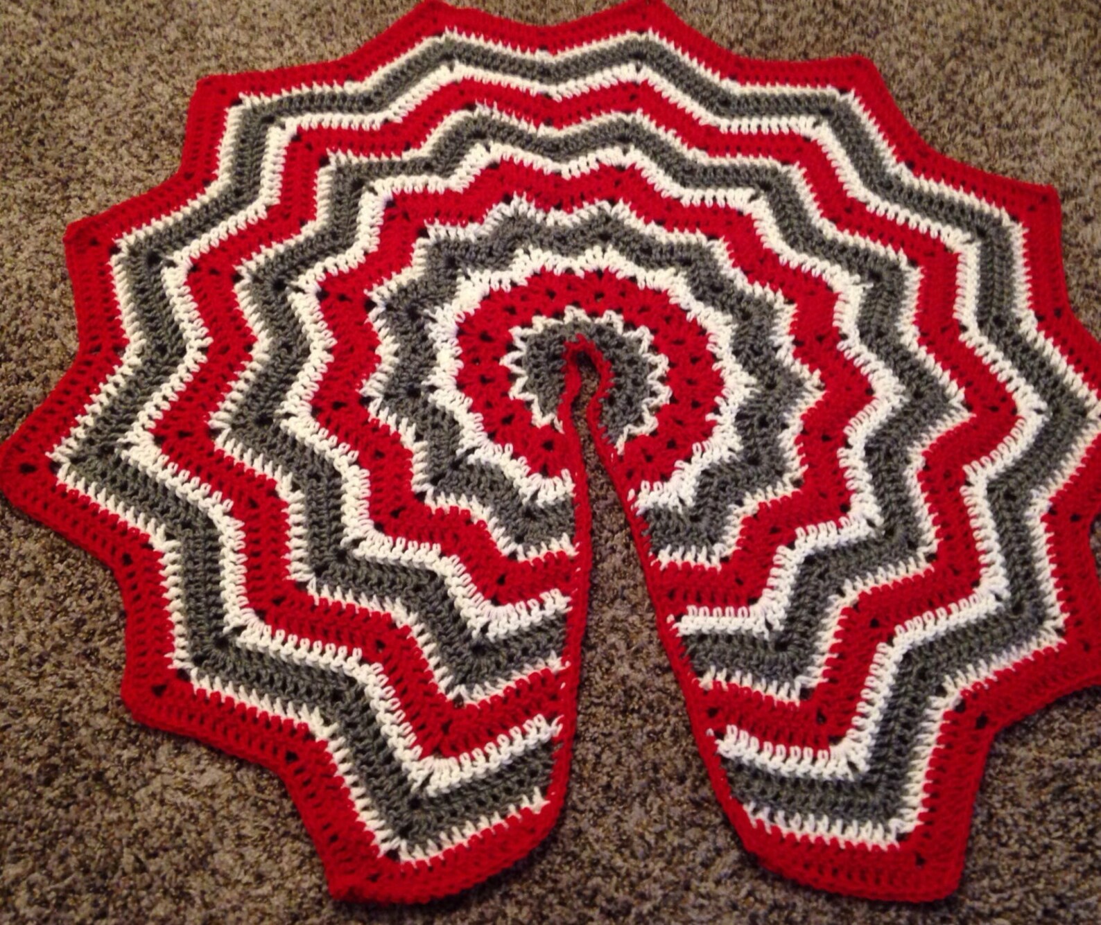 Crochet Houston Cougars UNLV Ohio State Red and Grey - Etsy