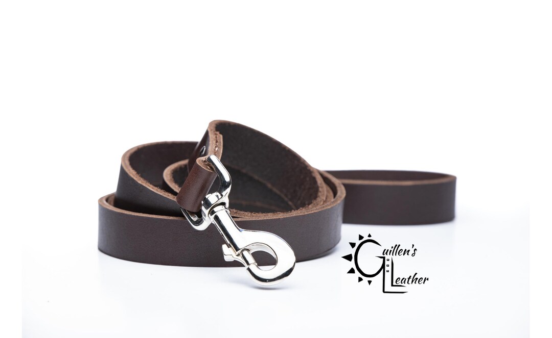 Leather Leash 1 Inch Wide - Etsy