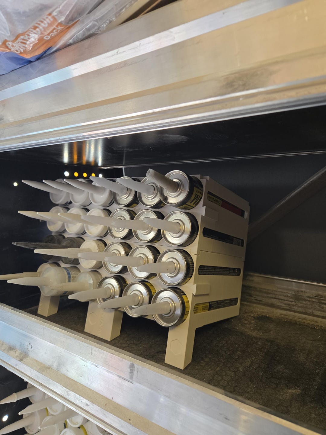 TUBEMOD Van 12 Caulk Tube Organizer | Angled Van Storage Rack - Etsy
