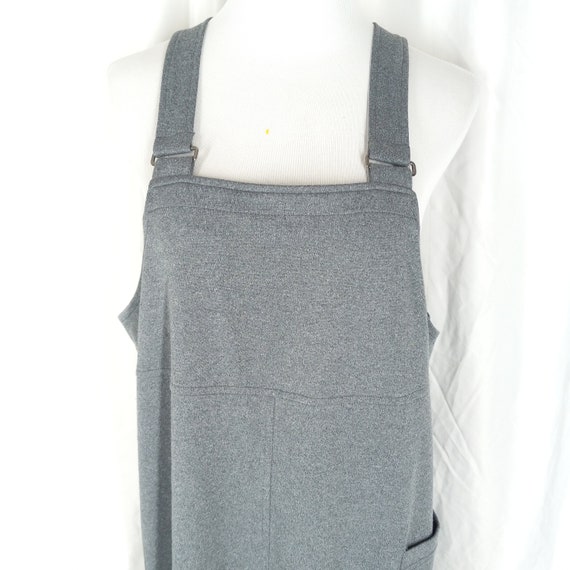 Vintage 90s Gray Loose Fit Pinafore Jumper Dress by C… - Gem
