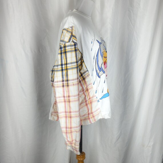 Vintage Reworked Winnie The Pooh Oversized Flannel Te… - Gem