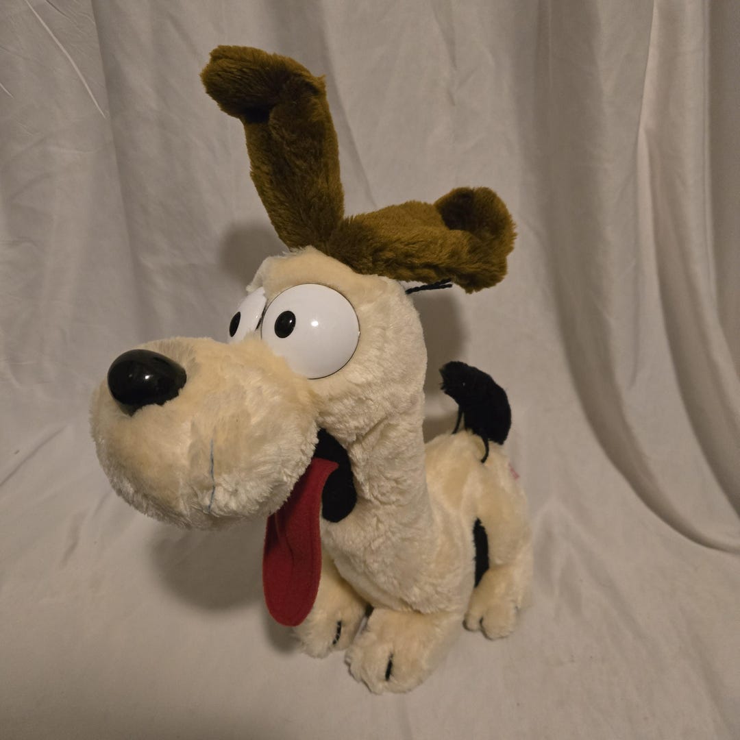 Vintage 1983 ODIE From Garfield and Friends Plush Doll Stuffed Animal ...